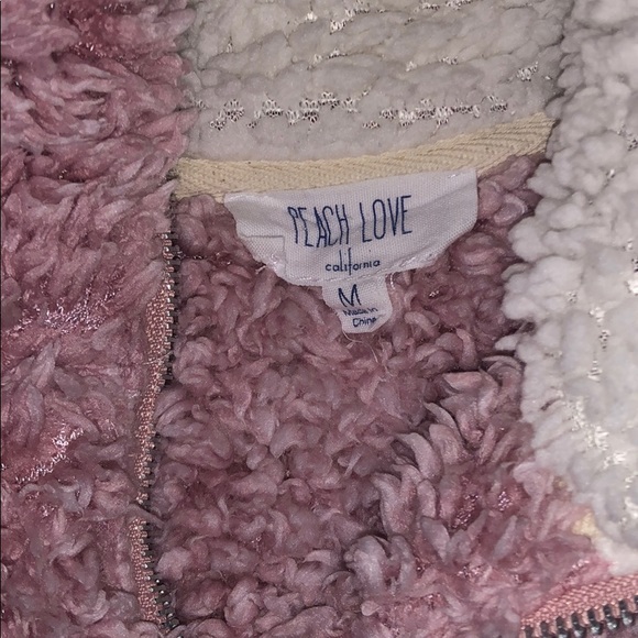 Peach Love California | Jackets & Coats | Light Pink Sherpa | Poshmark